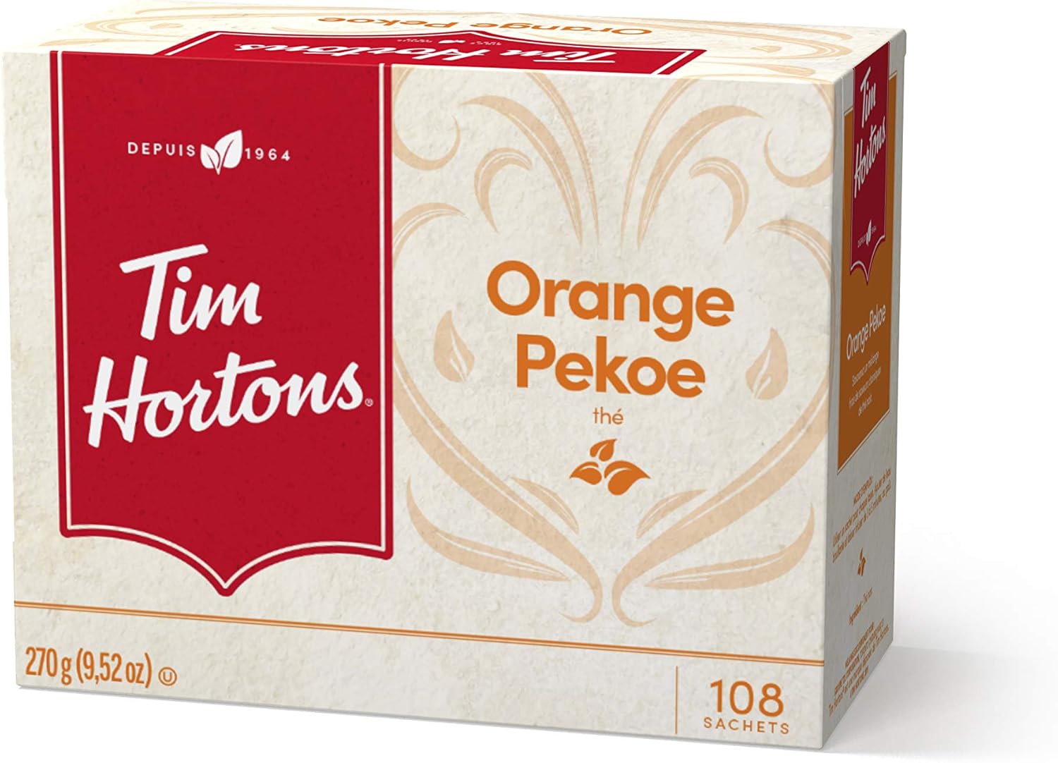Tim Hortons Orange Pekoe Tea Bags, Classic Steeped Tea, 108ct Pack ...