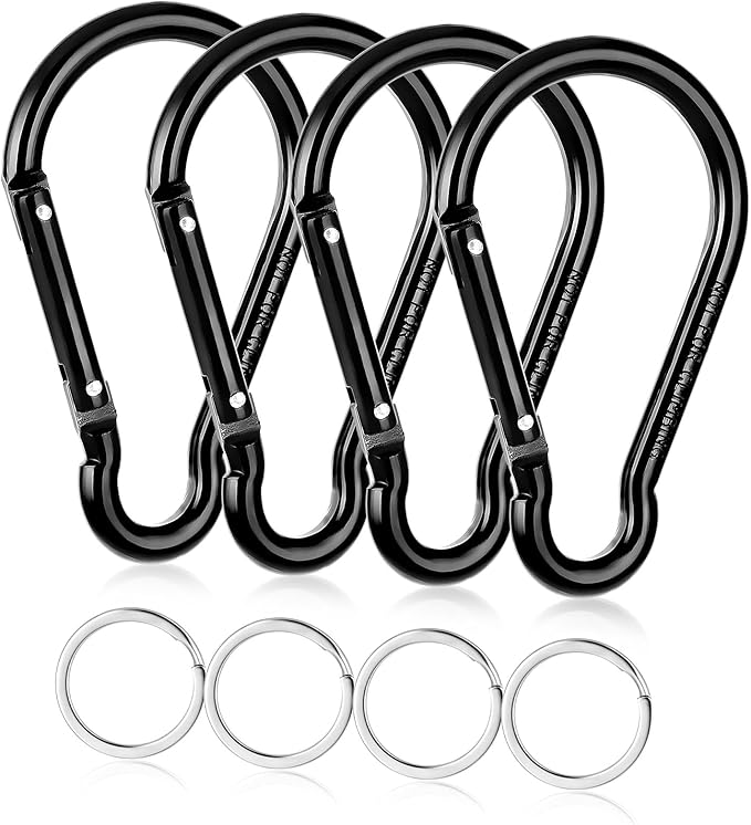 Amazon.com: Ouligay 4pcs Large Carabiner Clip 4 inch D Ring Heavy Duty ...