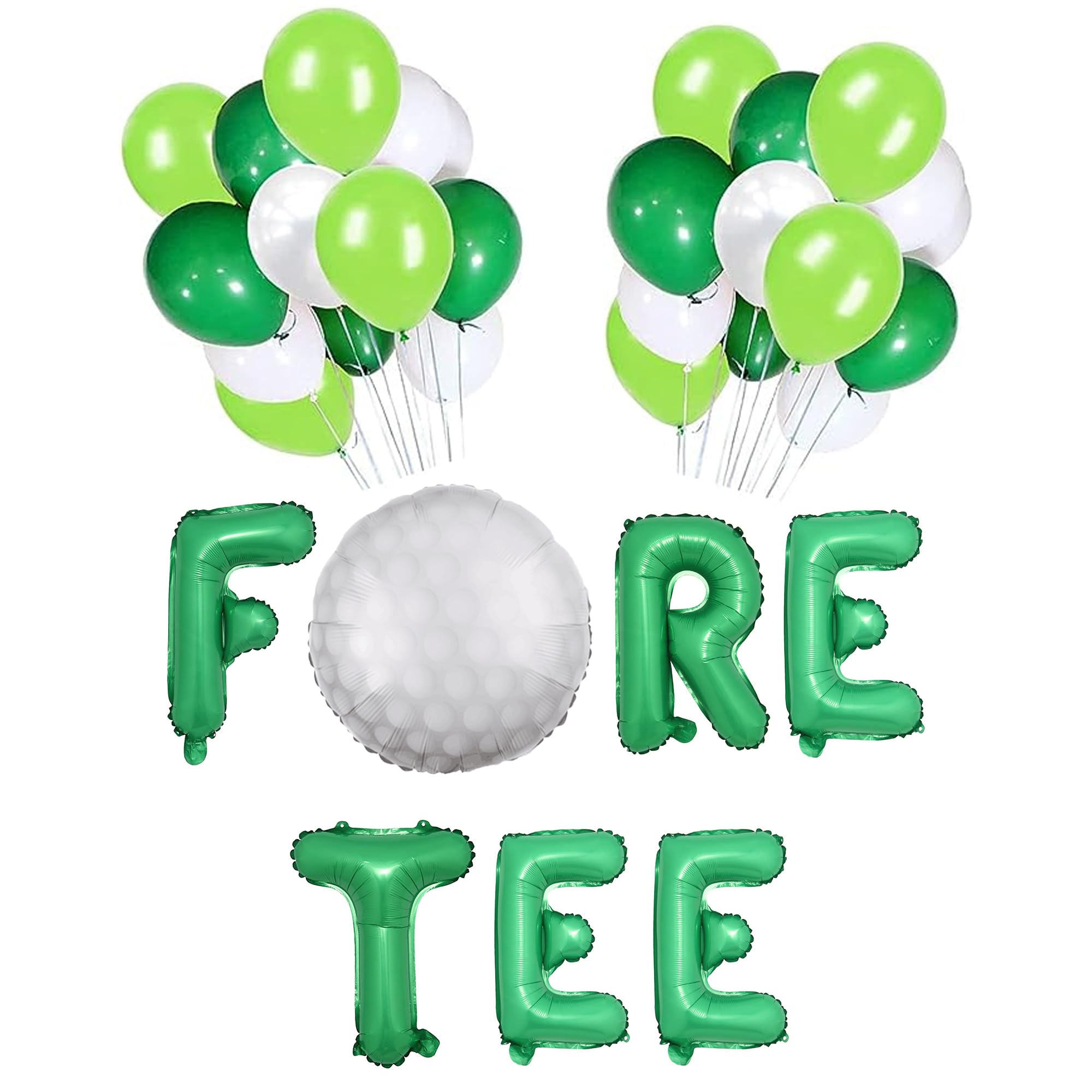 Amazon.com: 100% LIKED-Fore Tee Balloon Banner, 40th Birthday Golf ...
