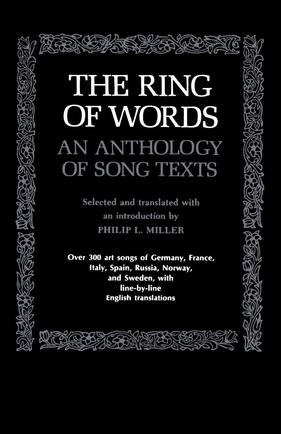 Amazon.com: The Ring of Words: An Anthology of Song Texts (Norton ...