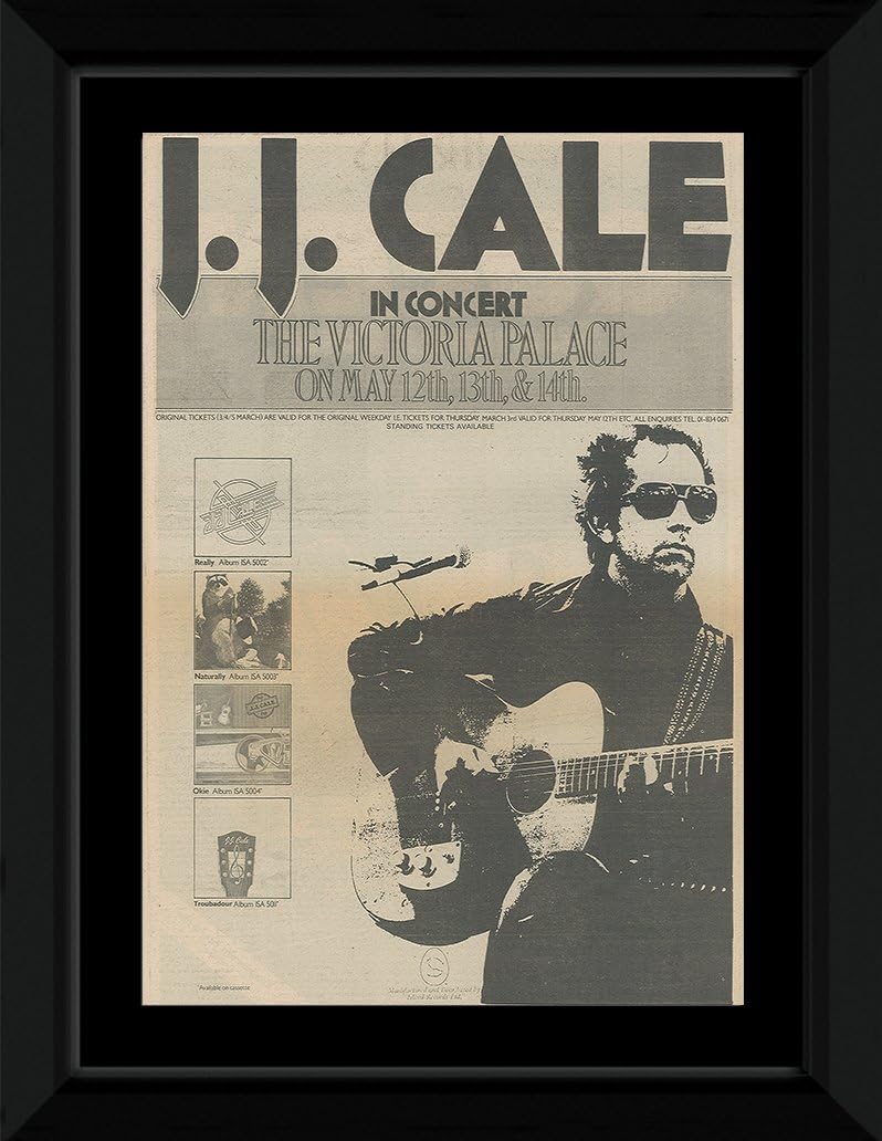 NME J.J. CALE - JJ Cale In Concert Framed Mini Poster - 53x43cm ...