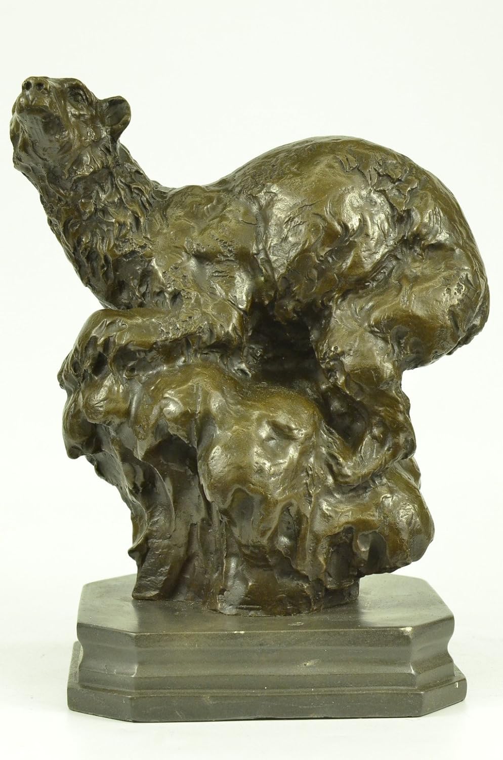 Polar Bear Arctic Eskimo Native Inuit Art Sculpture Bronze Statue Decor ...