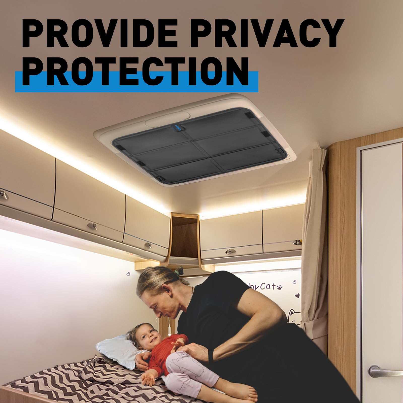 Snapklik.com : RV Skylight Window Shade, 16 X 16 Inch Cover, Foldable ...