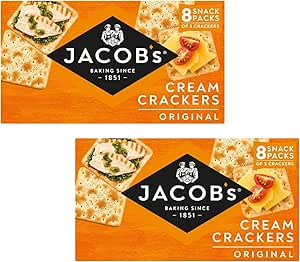Jacobs Cream Crackers Snack pack 192g -Home & Hatch Bundle (Pack of 2 ...
