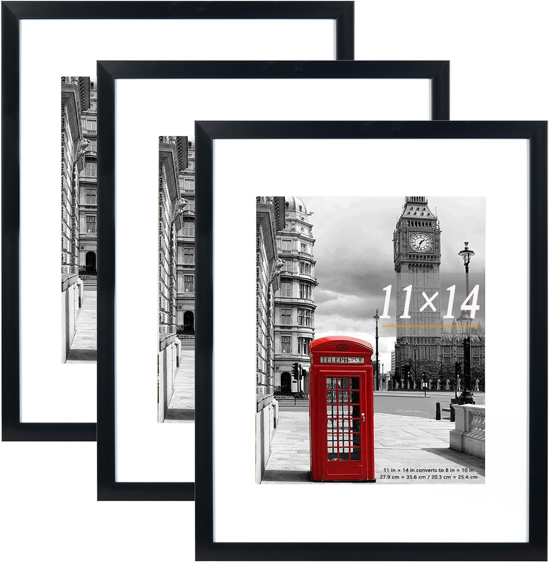 Frame Company Allington Black Frame 14x11 inch, Glass : Amazon.co.uk ...