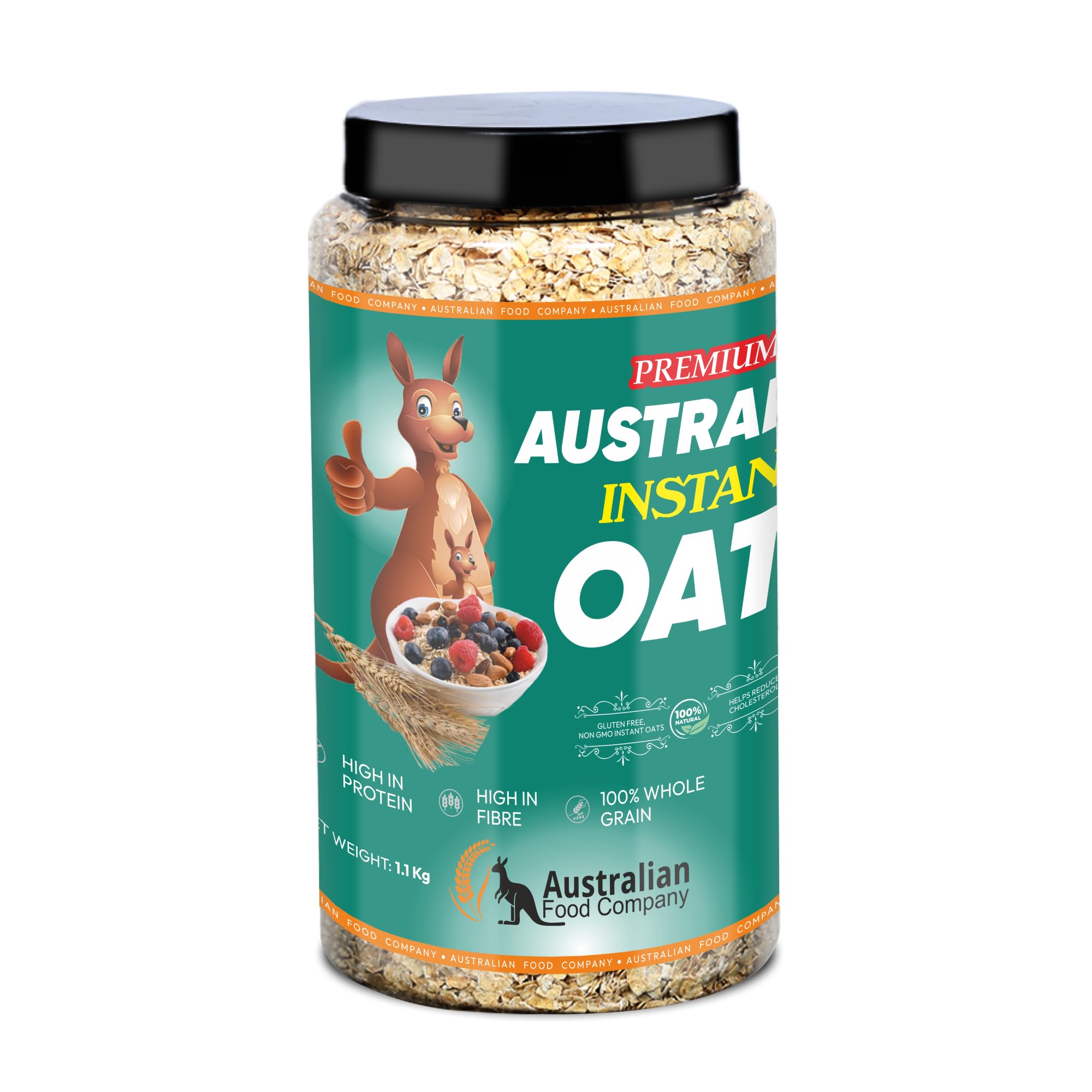 Australian Food Company - Premium Australian Instant Oats 1.1 Kg, Ready ...