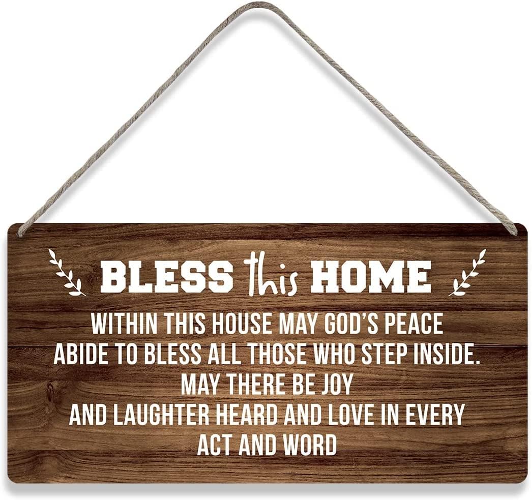 Amazon.com : Tokpac Country Style Wall Decor Bless This Home Sayings ...