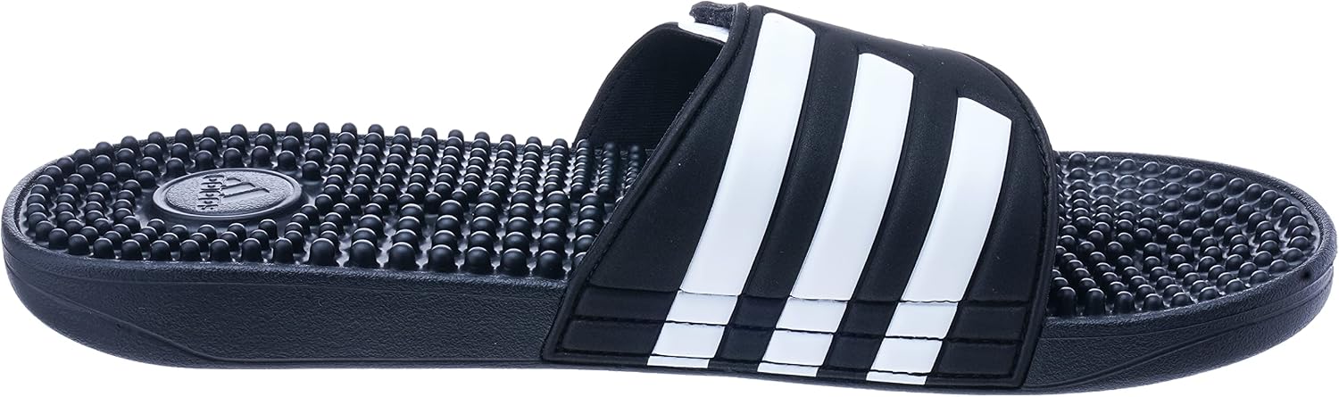 Adidas ADISSAGE CBLACK/GOLDMT/CBLACK SWIM SLIDES EG6517 for Unisex ...
