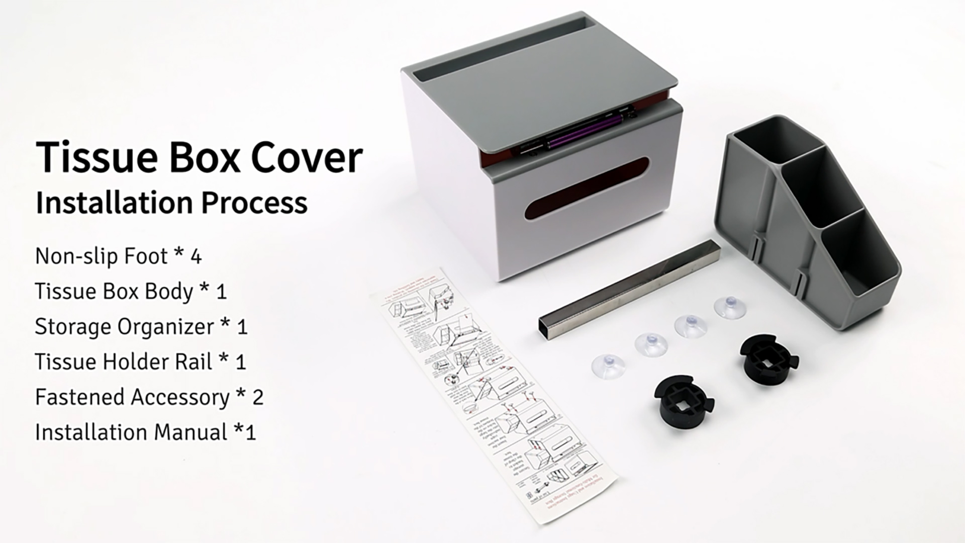 Watch QK03 Tissue Box Cover Package Contents on Amazon Live