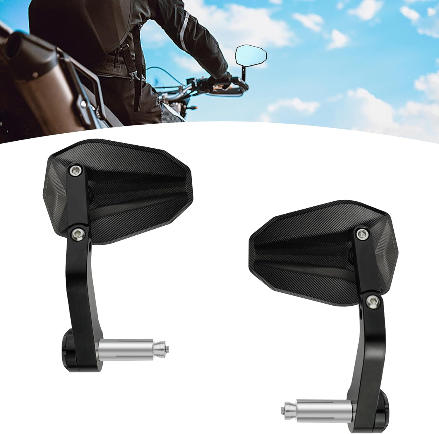 Amazon.com: FASTMOMENT Bar End Mirrors for Motorcycles 7/8" (22MM ...