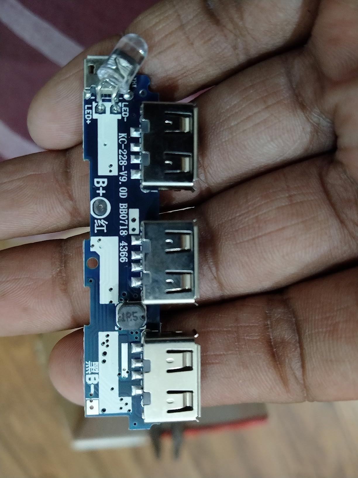 Electronic Spices3 USB 5V 1A Mobile Power Bank Charger Controller ...