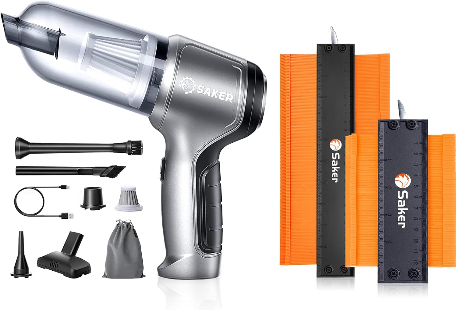 Amazon.com: Saker Mini Vacuum Cleaner for Car,3 in 1 Keyboard Vacuum ...