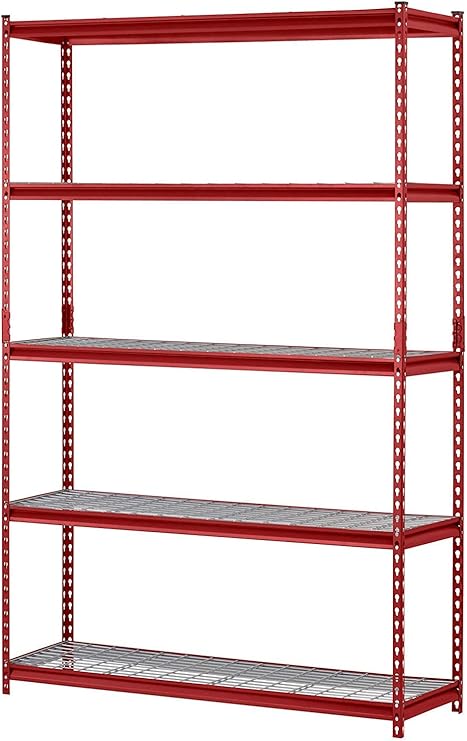 Amazon.com: Muscle Rack UR184872-R 5-Shelf Steel Shelving Unit, 48 ...