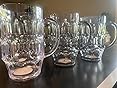 Amazon.com | Plastic Beer Mugs with Handle - Bulk Set of 6 Acrylic Beer ...