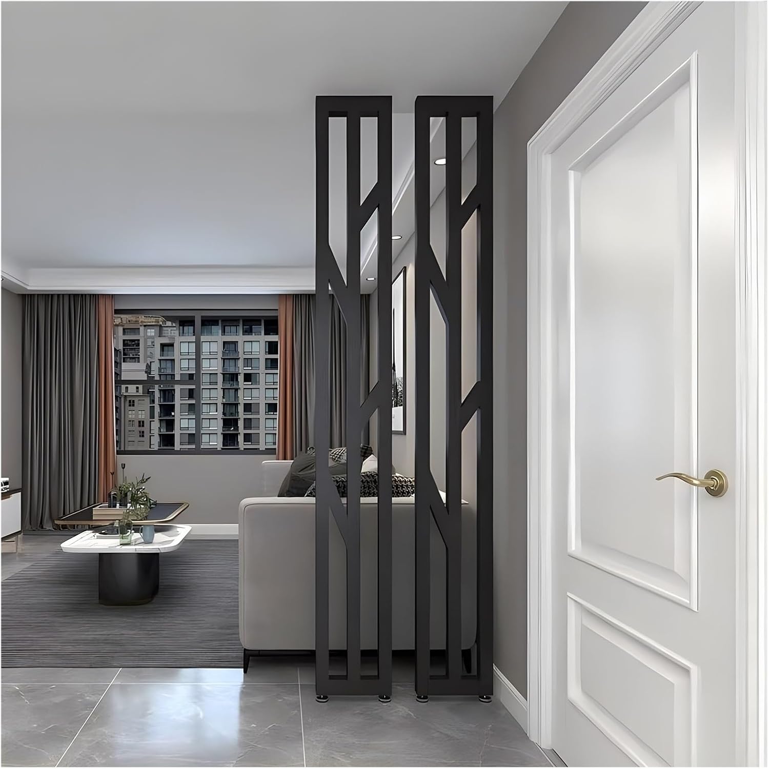 Amazon.com - Metal Room Divider Partition - Adjustable Privacy Screen ...