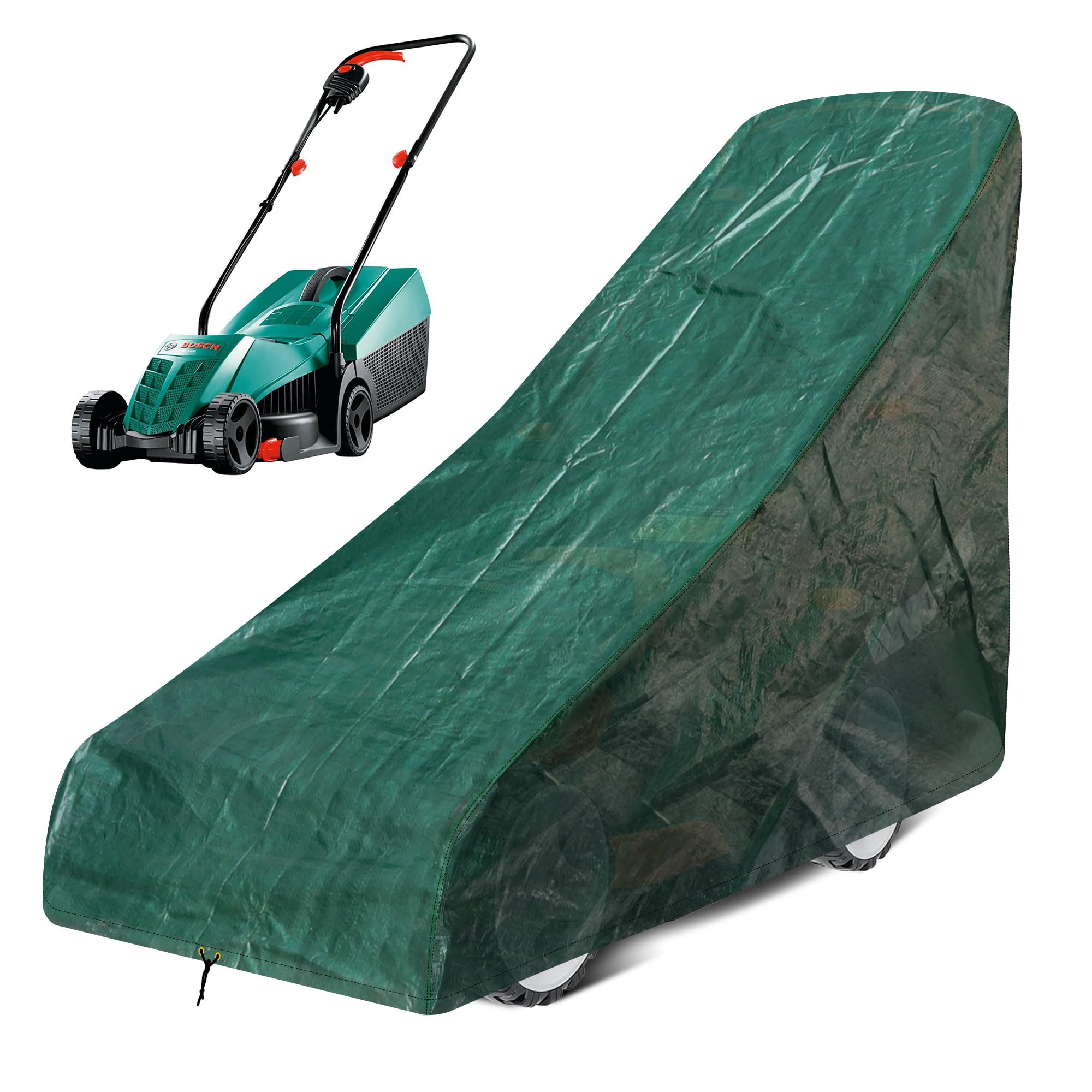 RICHIE Lawn Mower Cover, Outdoor Lawnmower Cover Waterproof with ...