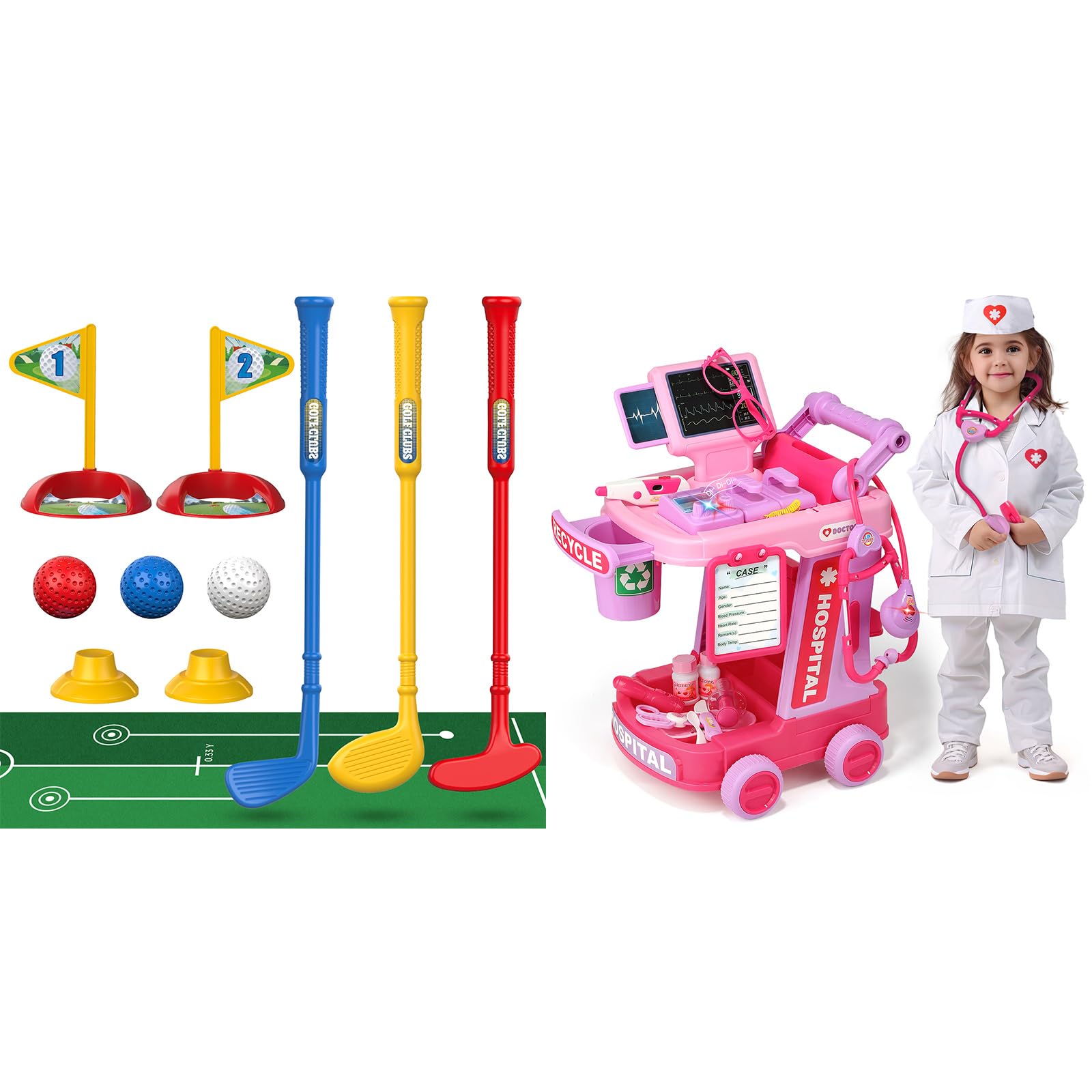 Amazon.com: Liberry Toy Toddler Golf Set for 2 3 4 5 Years Old Boys ...