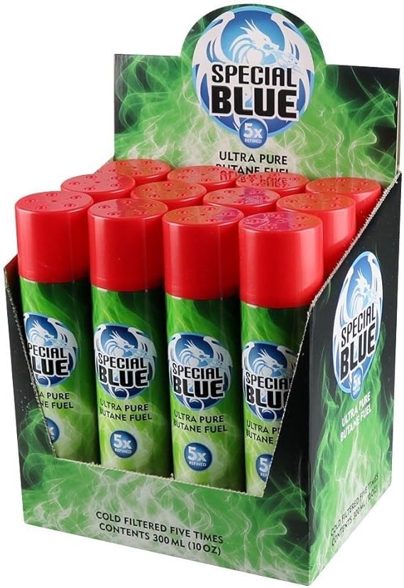 Amazon.com: Special Blue 5X Butane 300ML - Refined Lighter Fuel Refill ...
