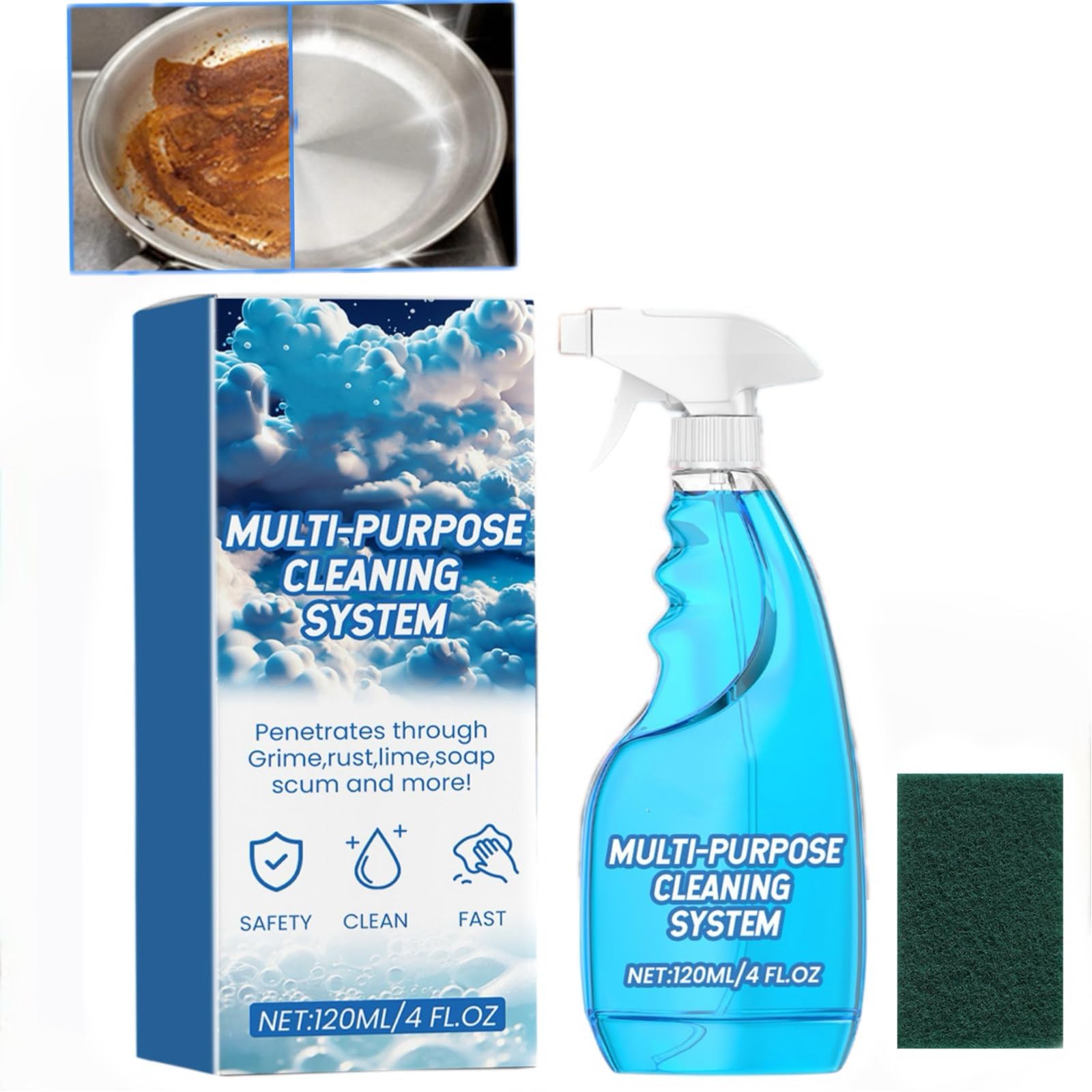 Amazon.com: Generic Splash Spray All-Purpose Cleaner - Bottle and 10x ...