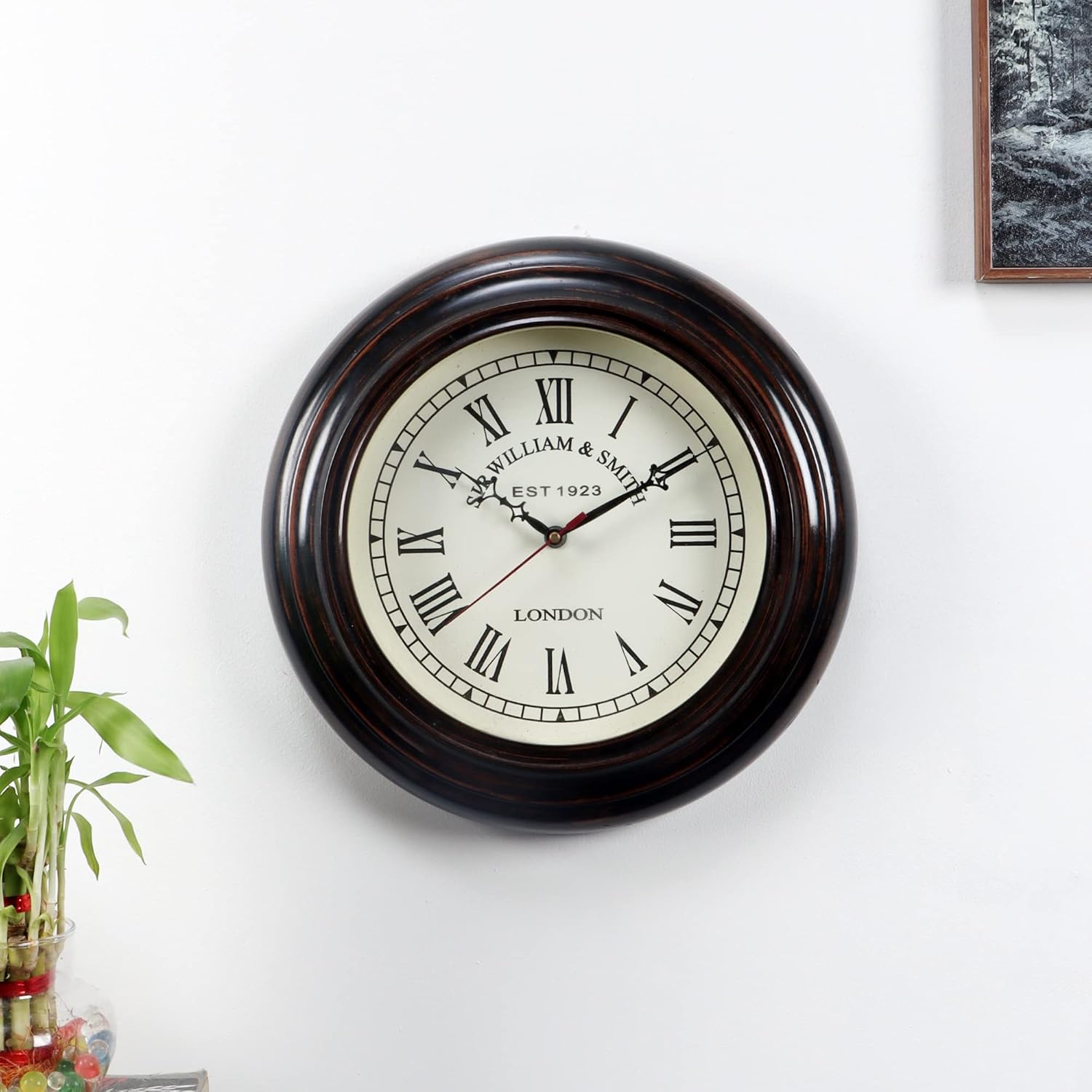 Buy Beverly studio 30 cm Wooden Wall Clock wallclock_11 Online at Low ...