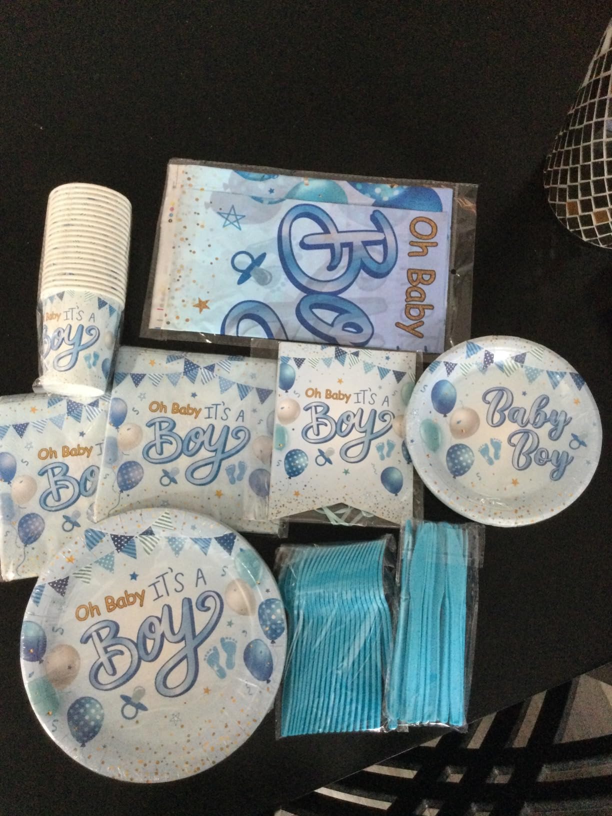 Amazon.com: Blue Baby Shower Decorations for Boy, It's a Boy Baby ...