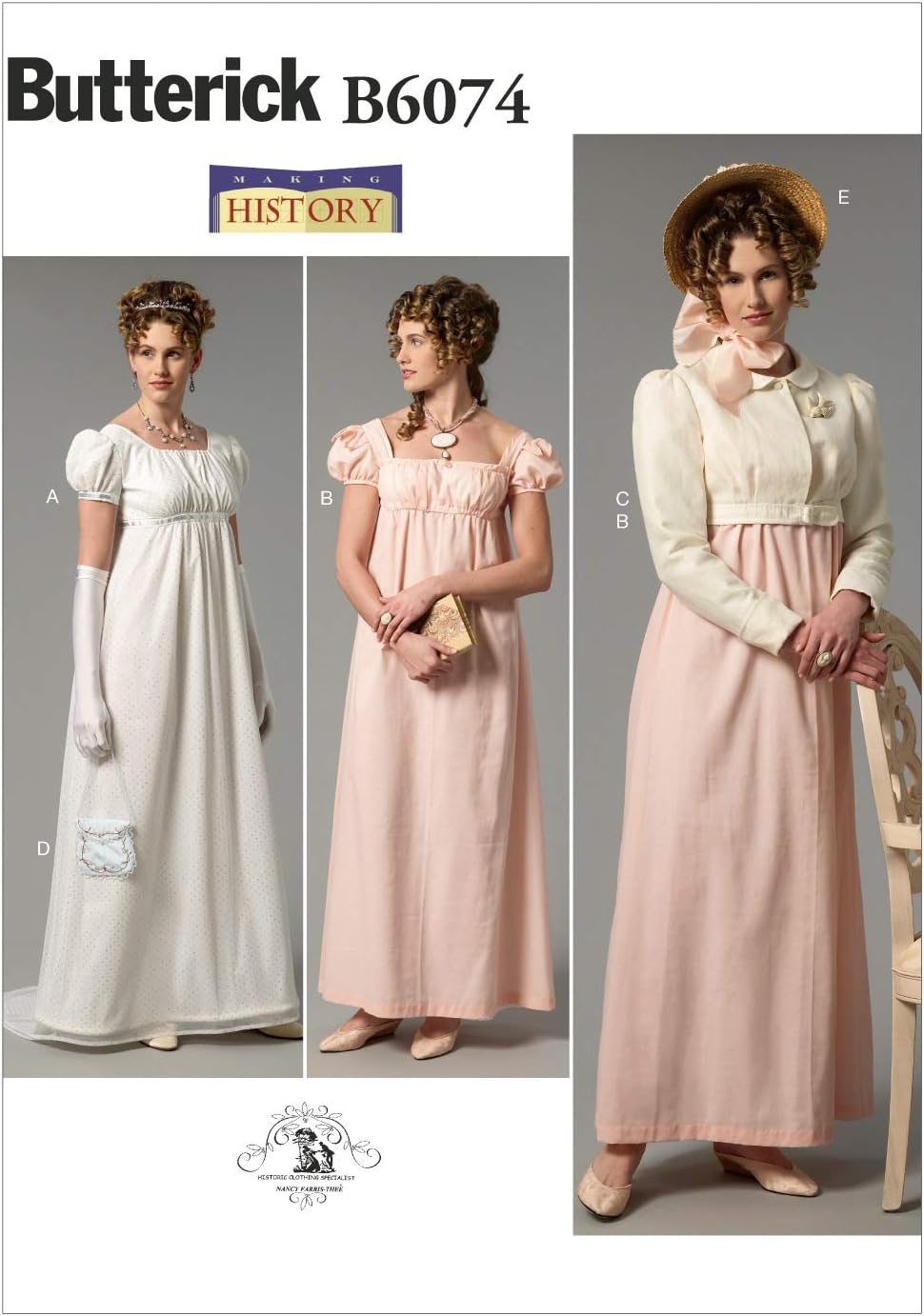 Amazon.com: Simplicity 9221 - Regency Tea Gown and Jacket Costume ...
