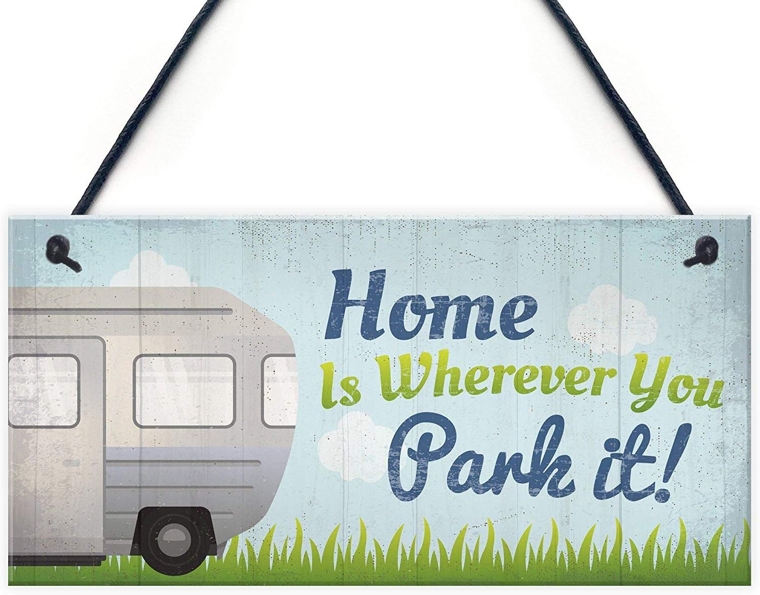 Amazon.com: Meijiafei Caravan Home Novelty Camping Camper Plaque Sign ...