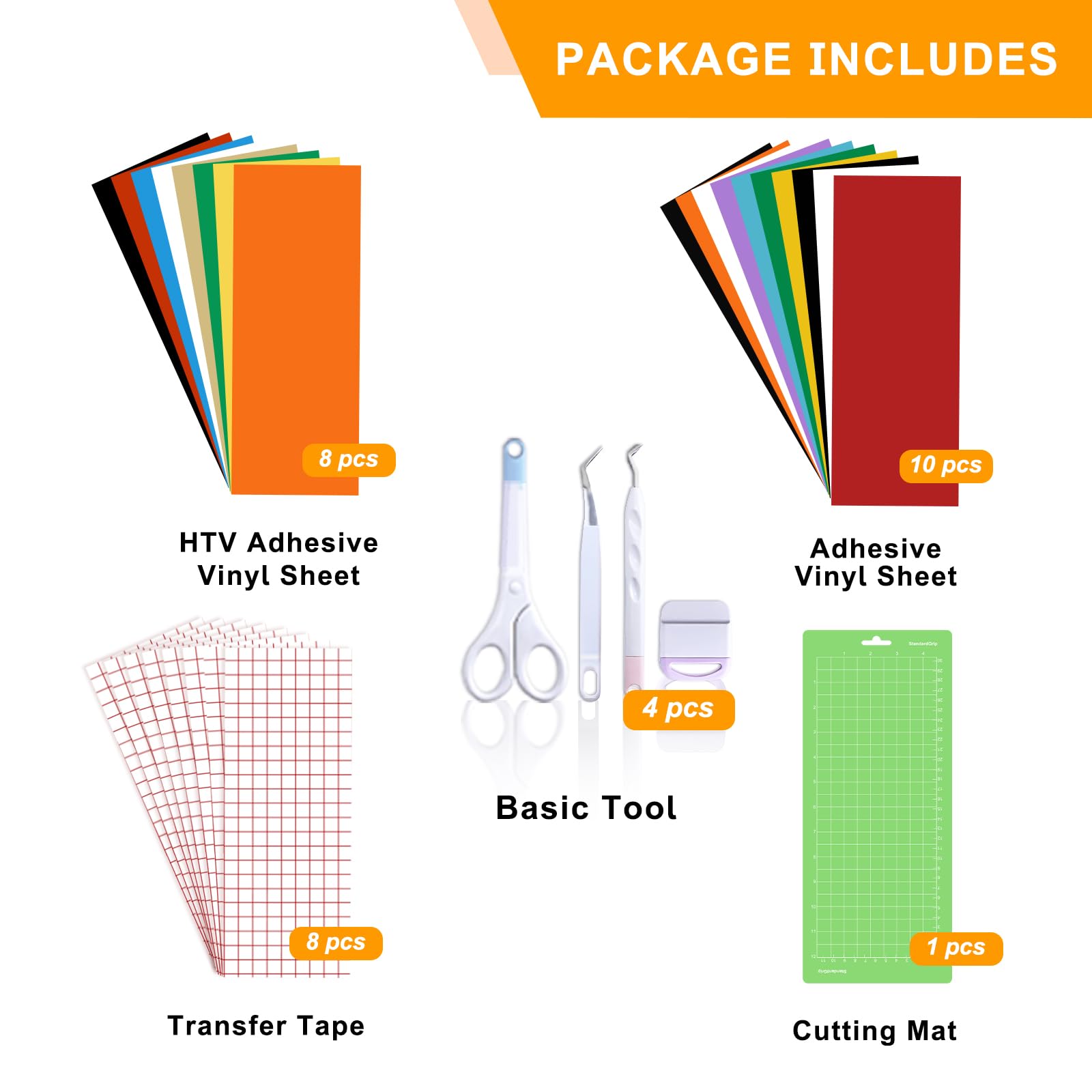 Smart Vinyl Heat Transfer Bundle All-in-One Accessories Bundle For ...