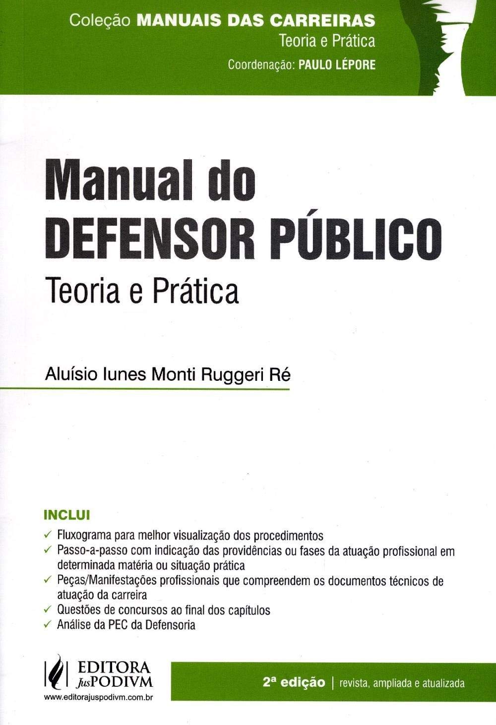 Amazon.com: Manual Do Defensor Publico: 9788544200629: Aluísio Lunes Monti Ruggeri Ré: Books