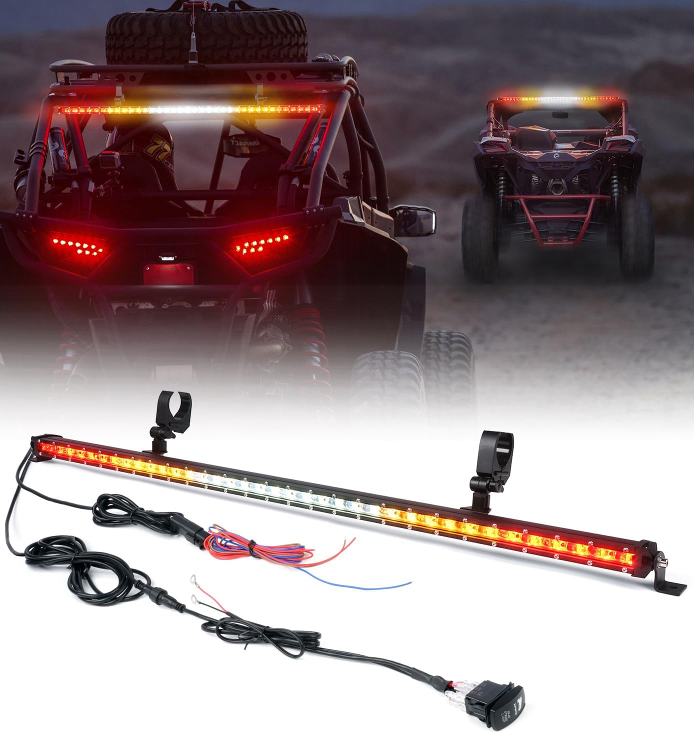 Amazon.com: Lupar 36 Inch LED Chase Light Bar, w/Brake Reverse Turn ...