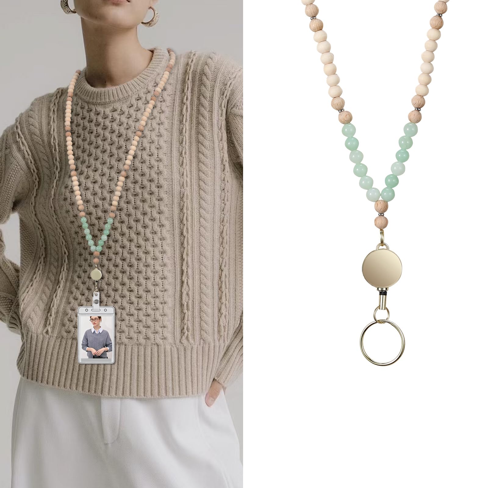 Amazon.com: Boho Lanyards for Id Badges Gifts for Women for Christmas ...