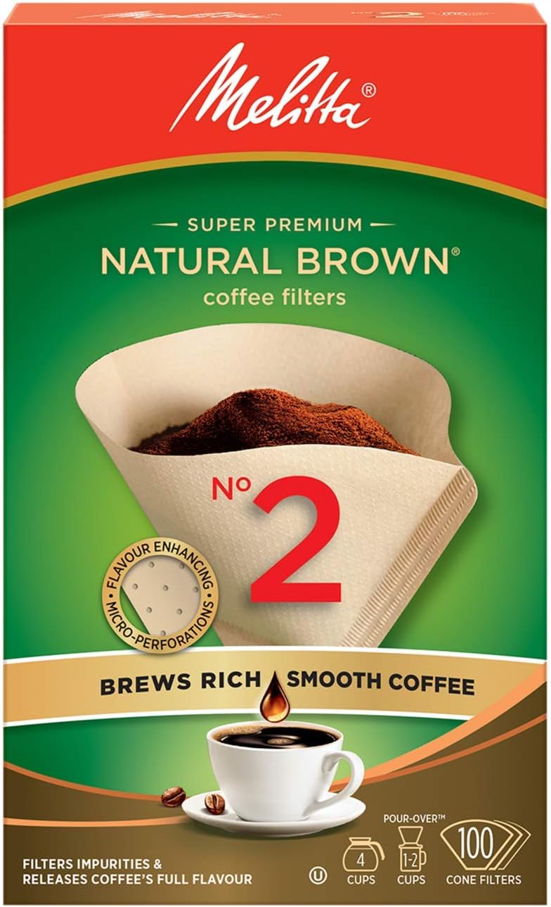 Melitta Cone Coffee Filter #2 100 Count- Natural Brown : Amazon.ca: Home