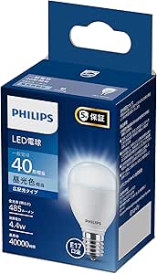 Amazon | Philips(フィリップス) LED電球 E17口金 40W相当 昼光色 広配光 LDA4D-G-E17/E/K/1P-A | フィリップス（Philips） | LED電球 通販