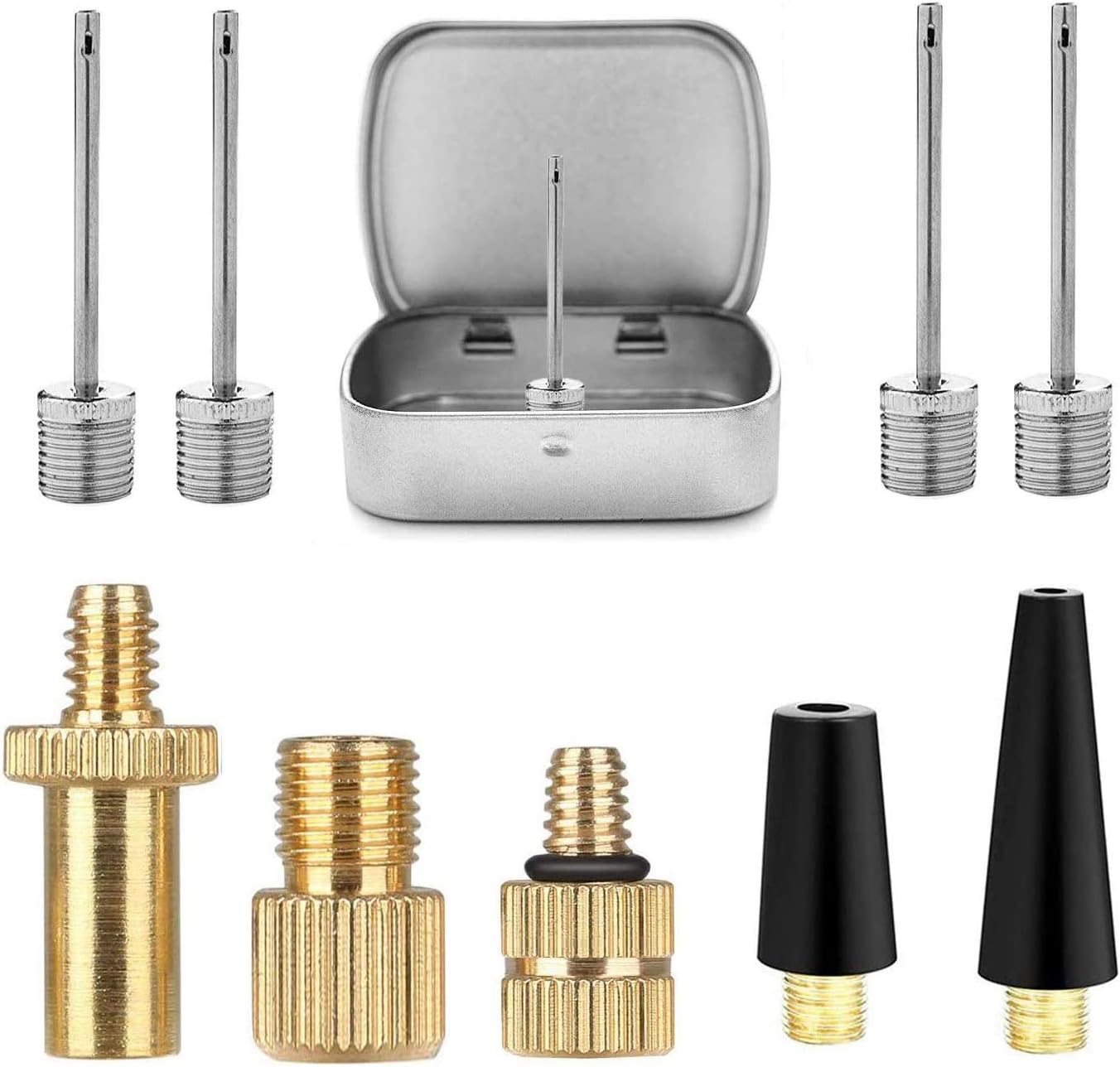 SZSHIMAO Fietsventieladapter, adapter voor alle AV-/DV-/SV-ventielen ...