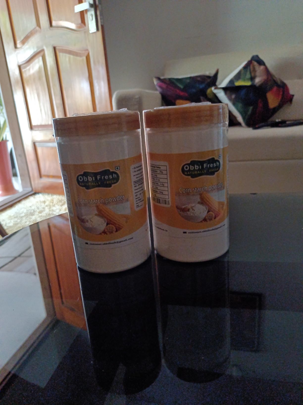 obbi fresh Corn Starch Powder (Ararot Powder 450 GM(Corn Flour ...