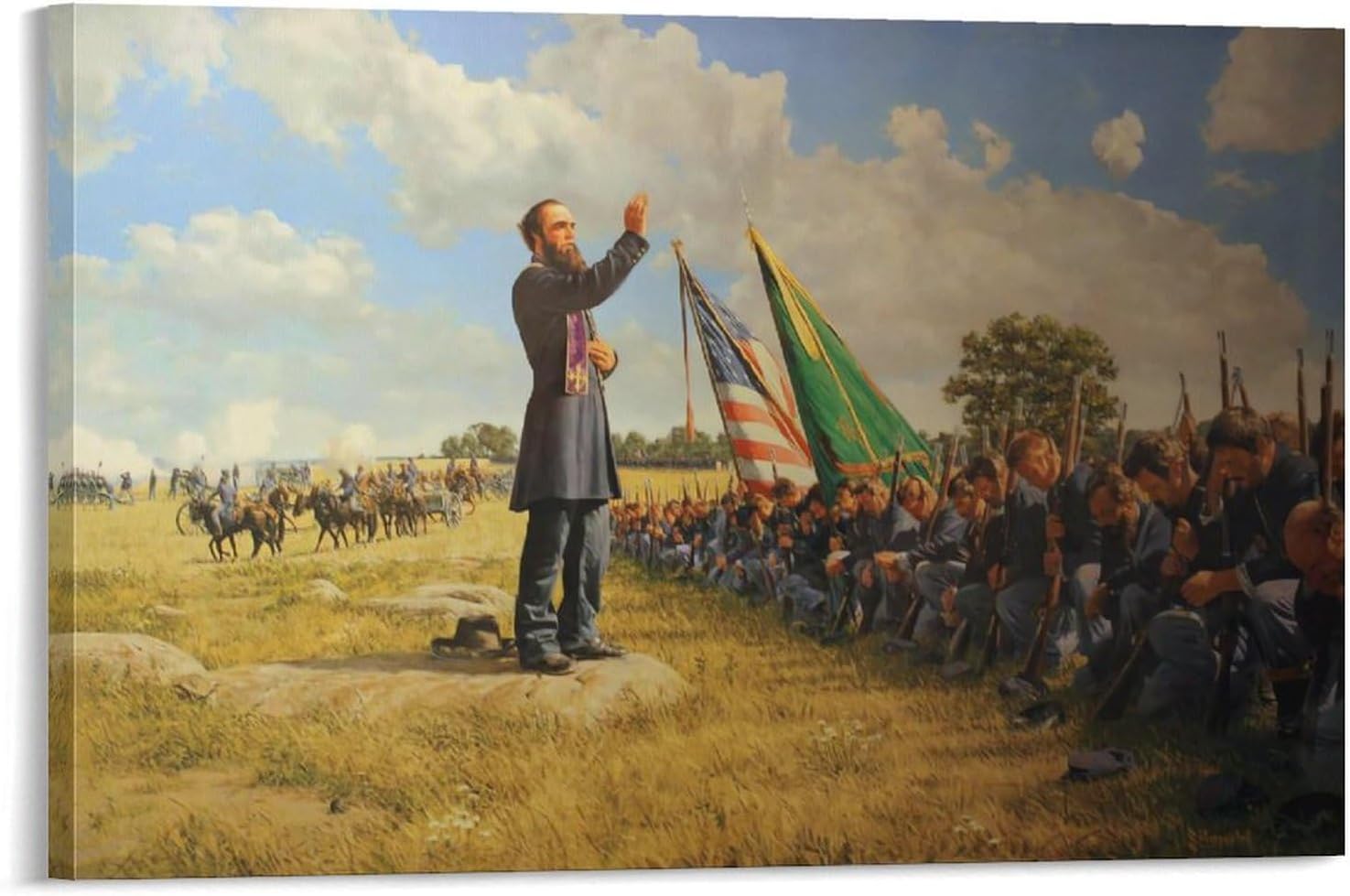 Amazon.com: Father William Kirby's Absolution at Gettysburg Painting ...