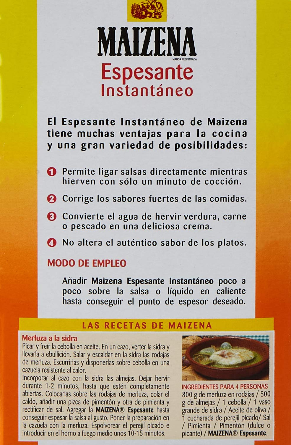 Maizena Crema