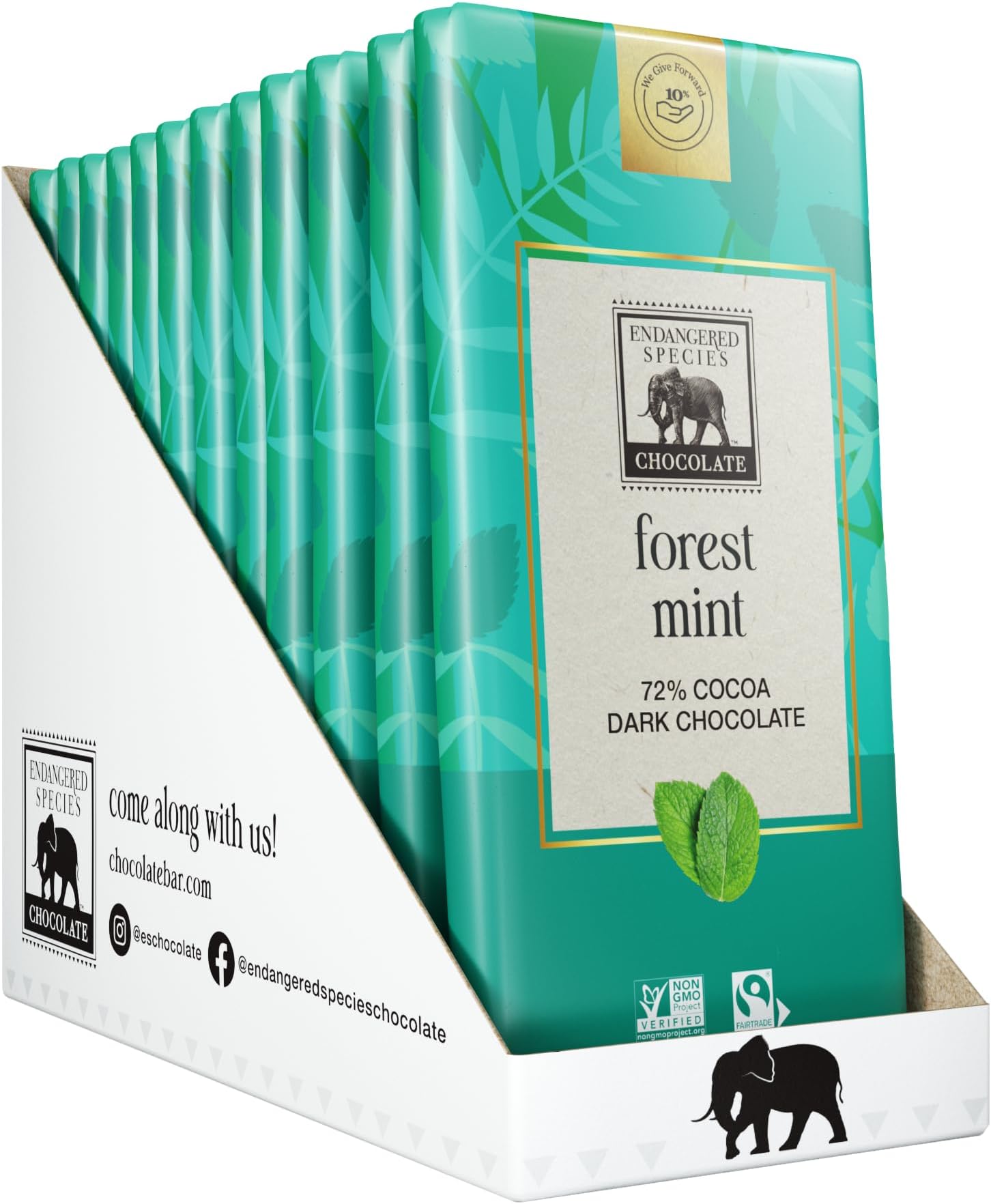 Amazon.com : Endangered Species Chocolate Bars | Rainforest Mint ...