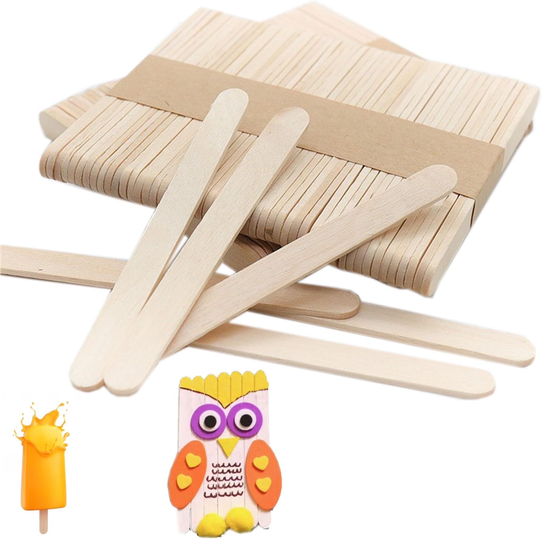 Handi Stitch Lot de 1000 Batonnet en Bois Naturel - L11 x l1 cm - Lot ...