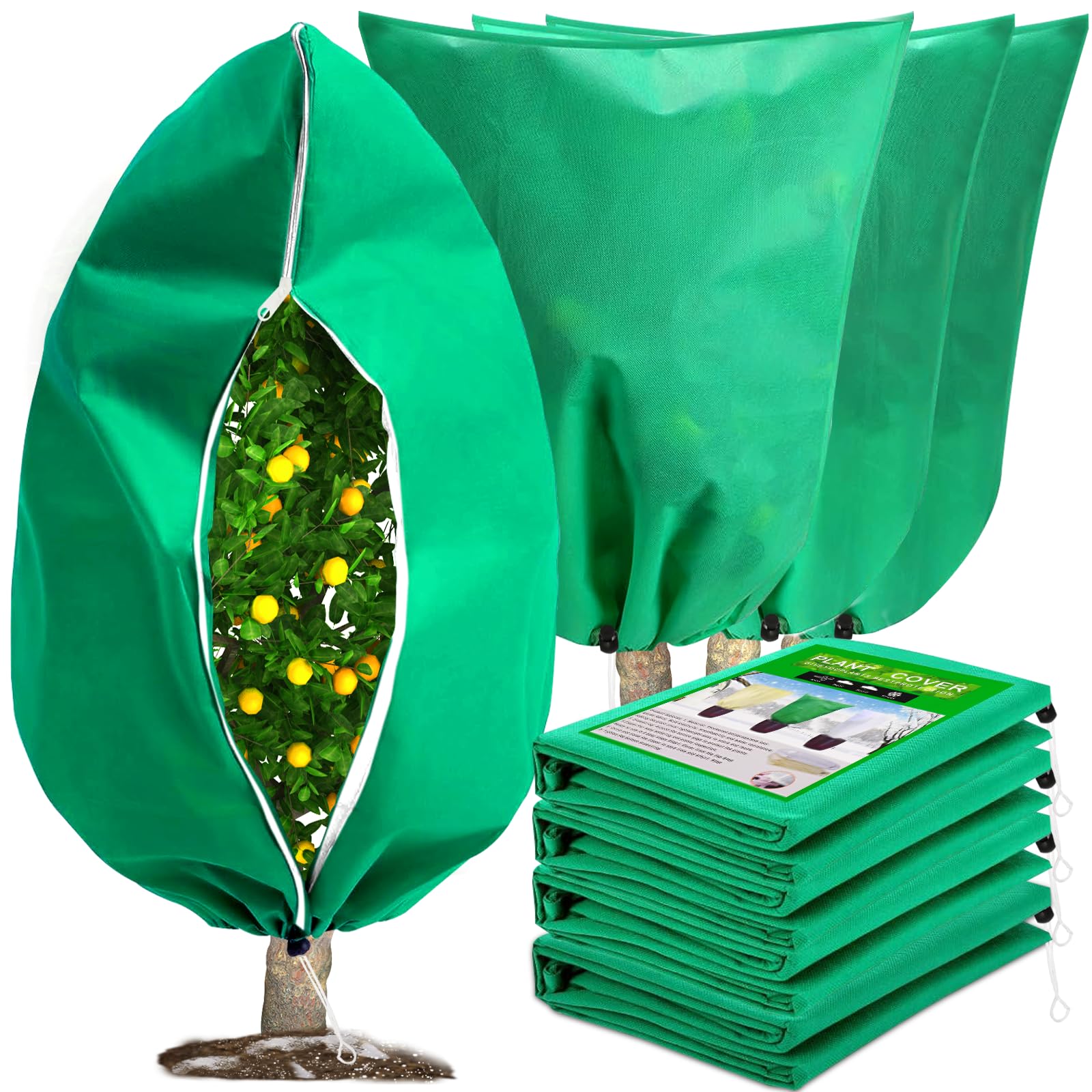 Amazon.com : DQS 4 Pack Plant Covers Freeze Protection, 47.2" x70.8 ...