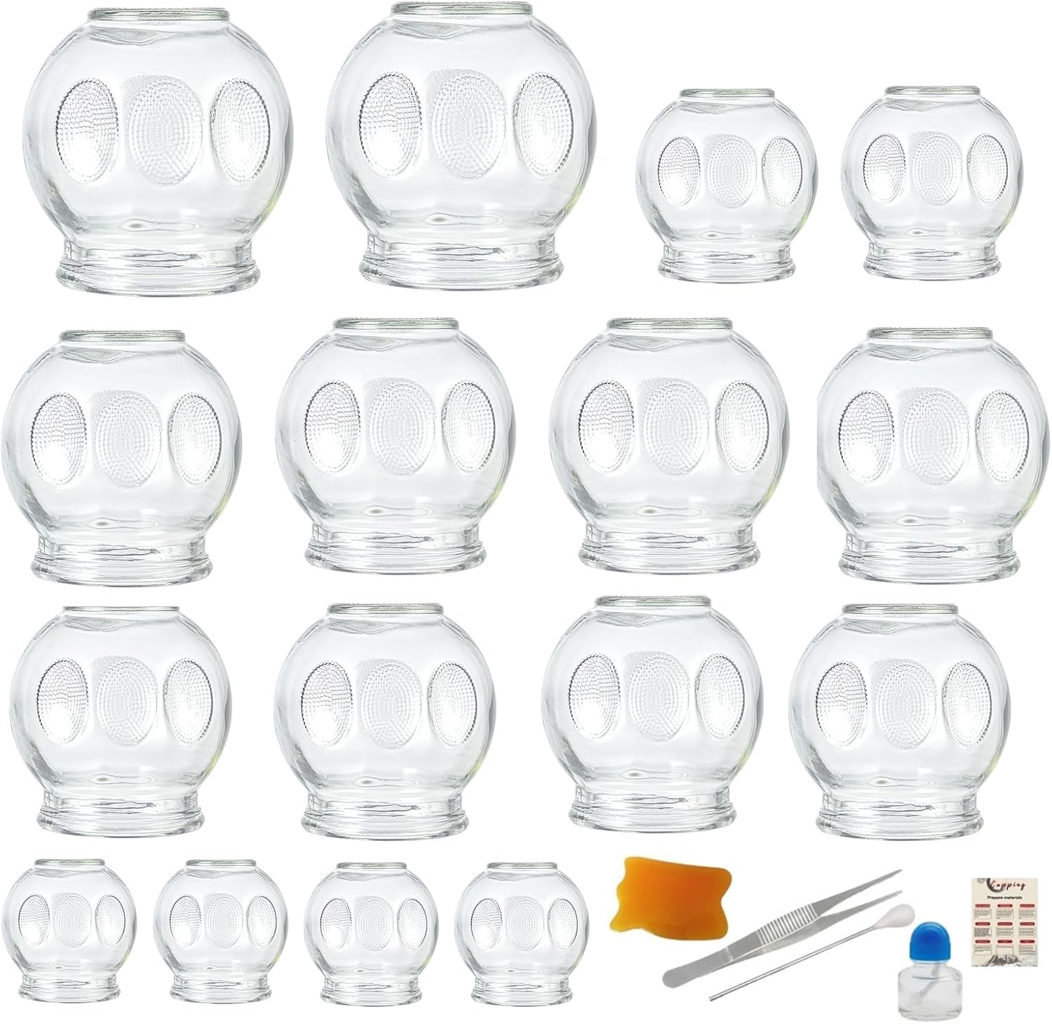 Amazon.com: Hora de Lima 16PCS Glass Cupping Therapy Set Professional ...