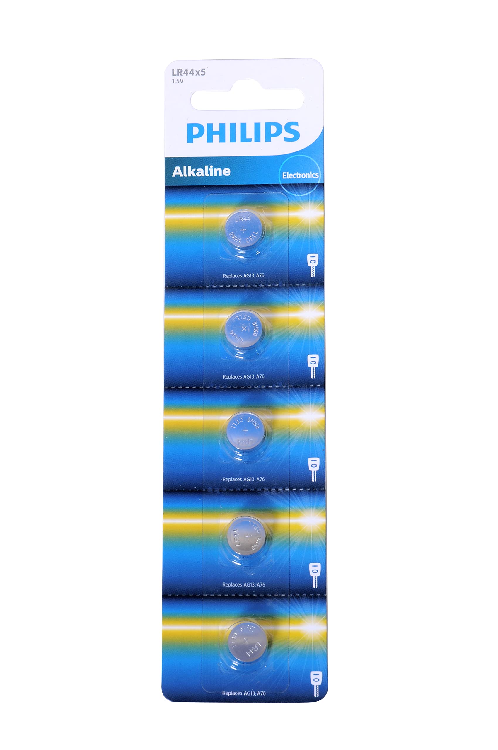 Buy PHILIPS Coin Battery/Button Cell Mini Alkaline Battery Model: LR44 ...