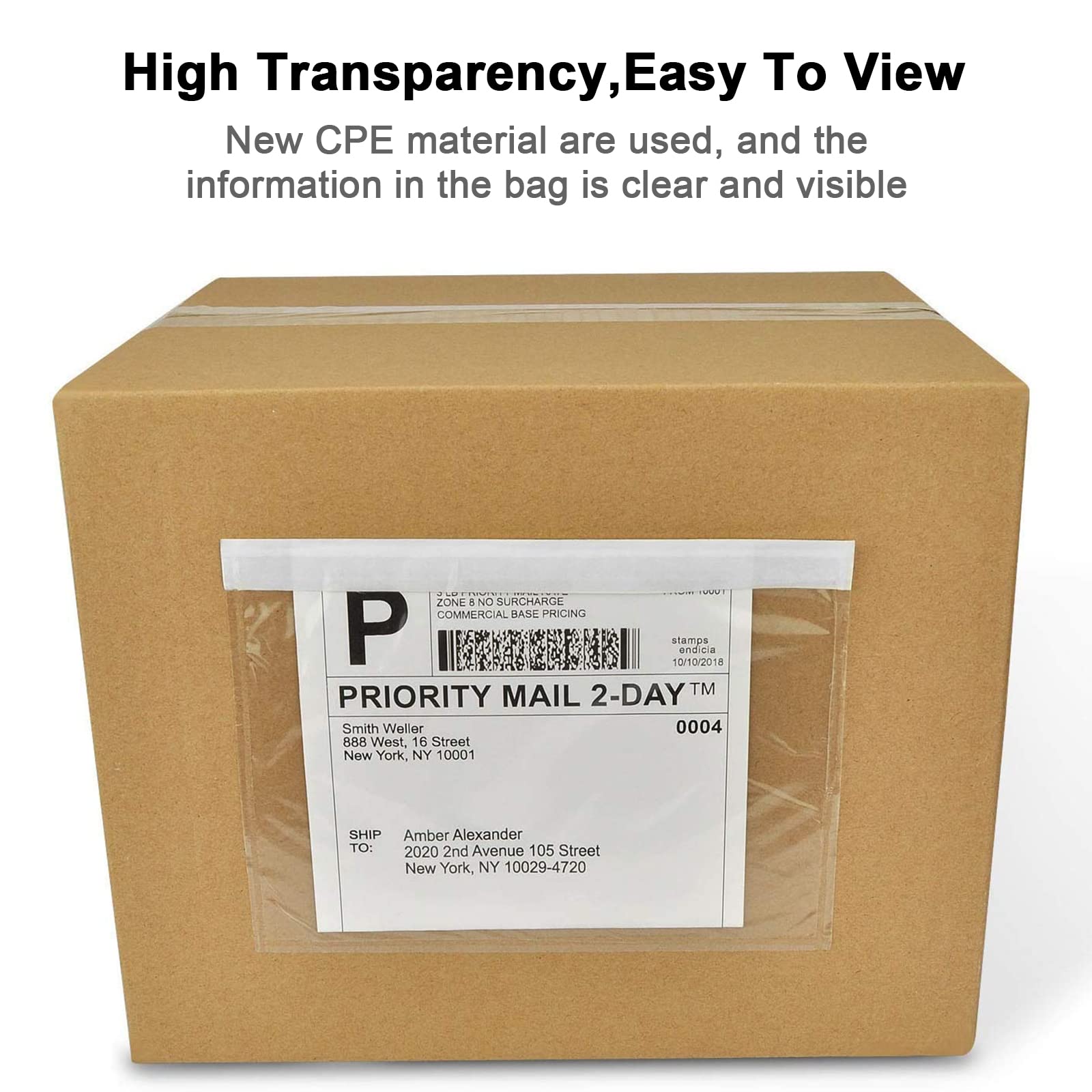 Snapklik.com : NefLaca 6" X 9" Shipping Label Sleeves, 500Pcs Shipping ...