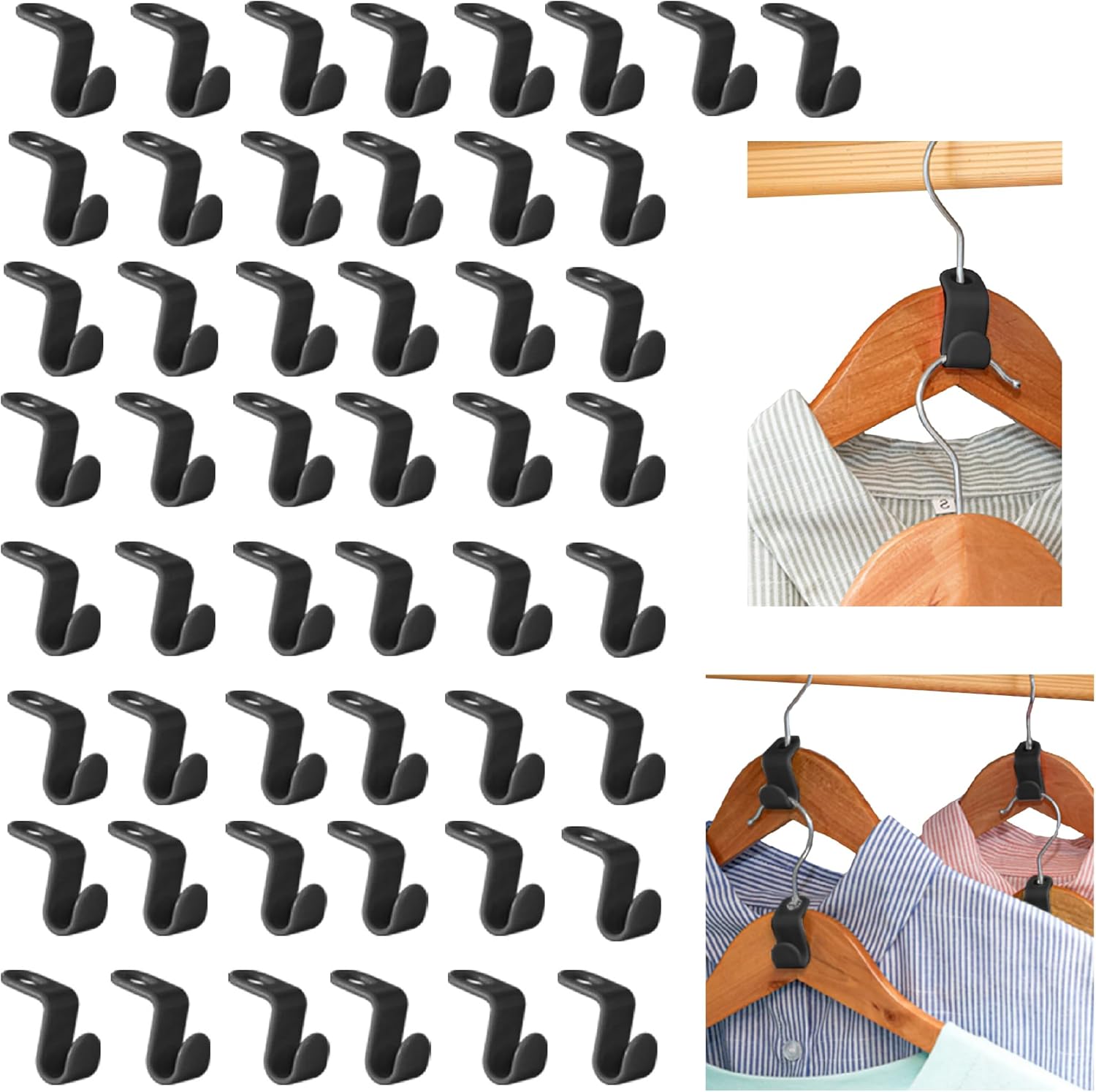 Amazon.com: NuSaile Clothes Hanger Connectors - Cascading Hook ...