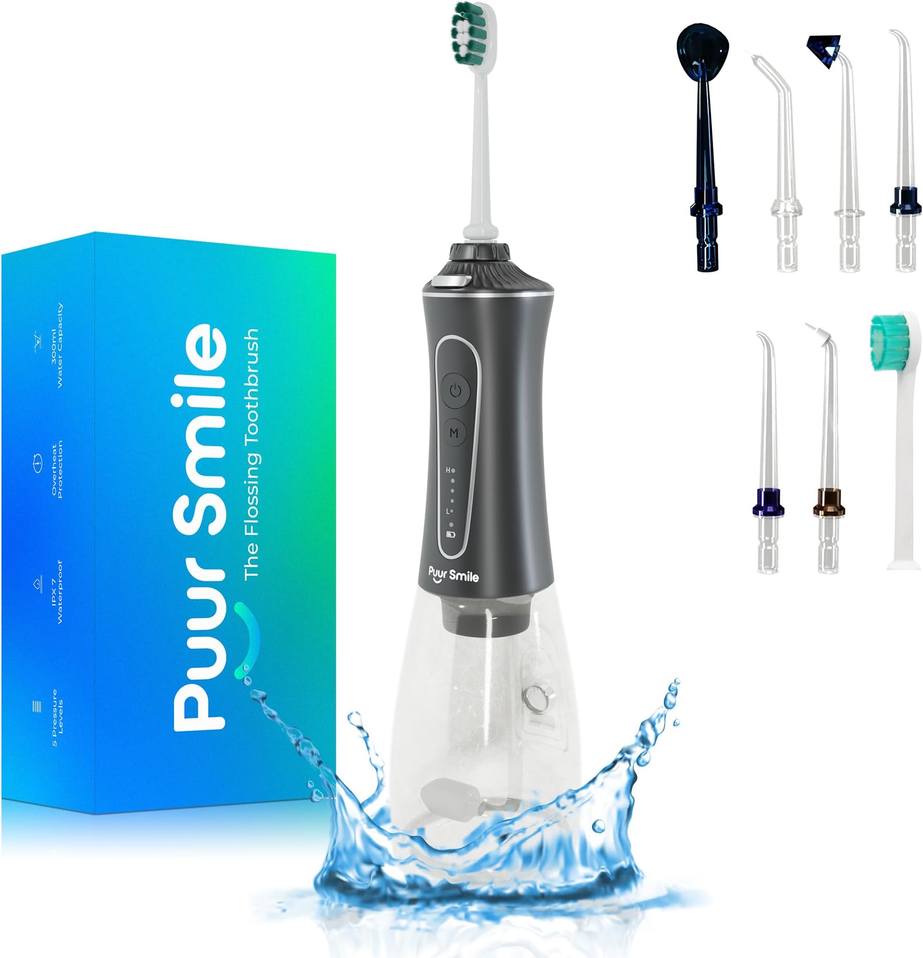 Amazon.com: Ontel Miracle Smile Water Flosser for Teeth & Gum Health ...
