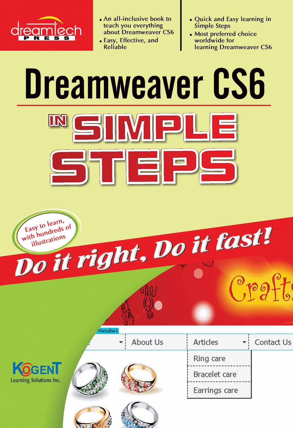 Dreamweaver CS6 in Simple Steps eBook : Kogent Learning Solutions Inc ...