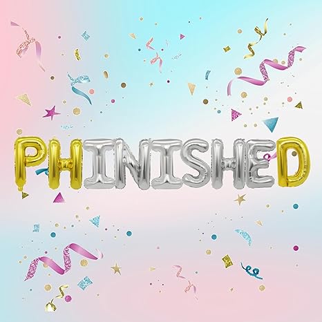 Amazon.com: Decorit Phinished Balloons, Ph.inisheD. Finished I’m ...