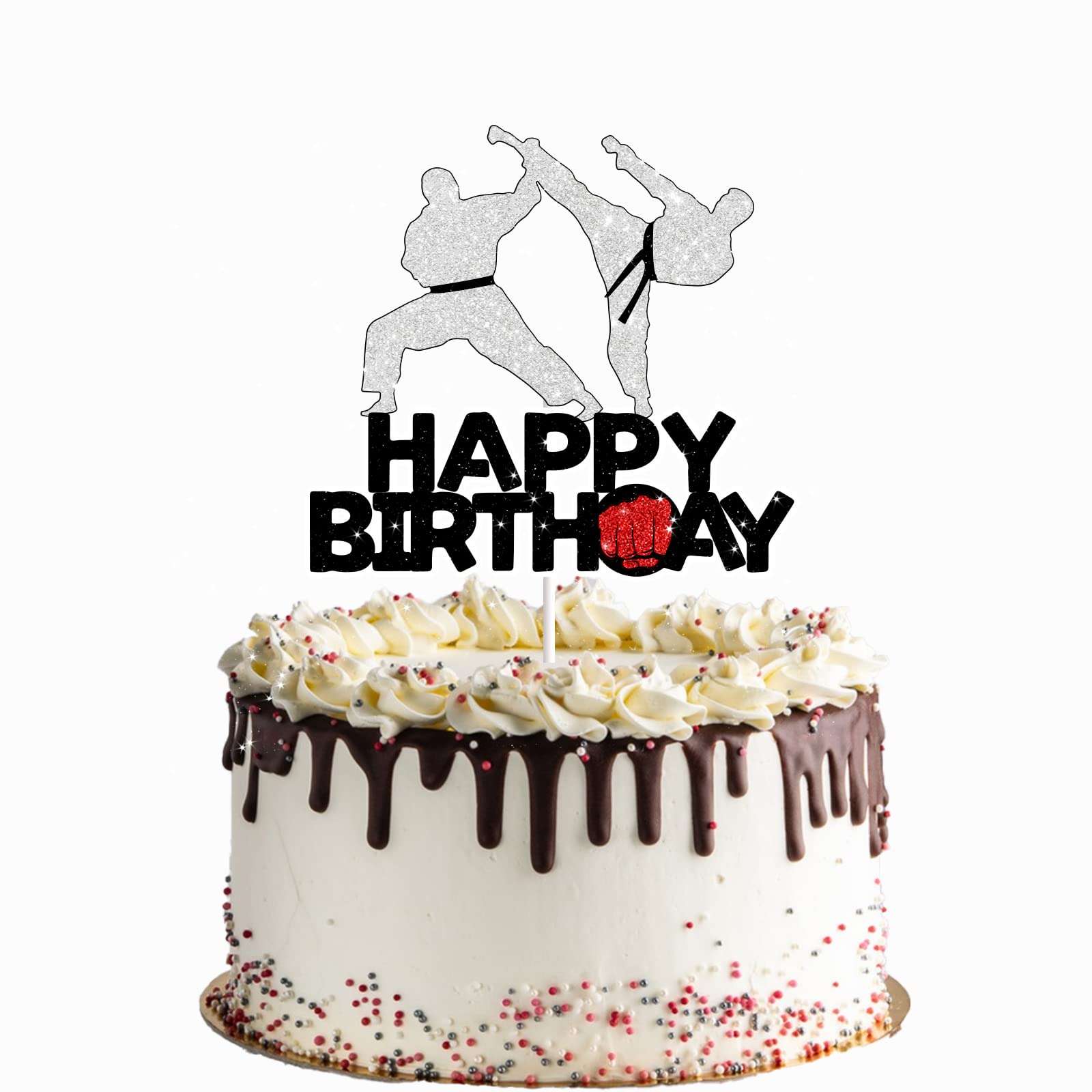 Snapklik.com : Karate Happy Birthday Cake Topper For Boys Girls ...