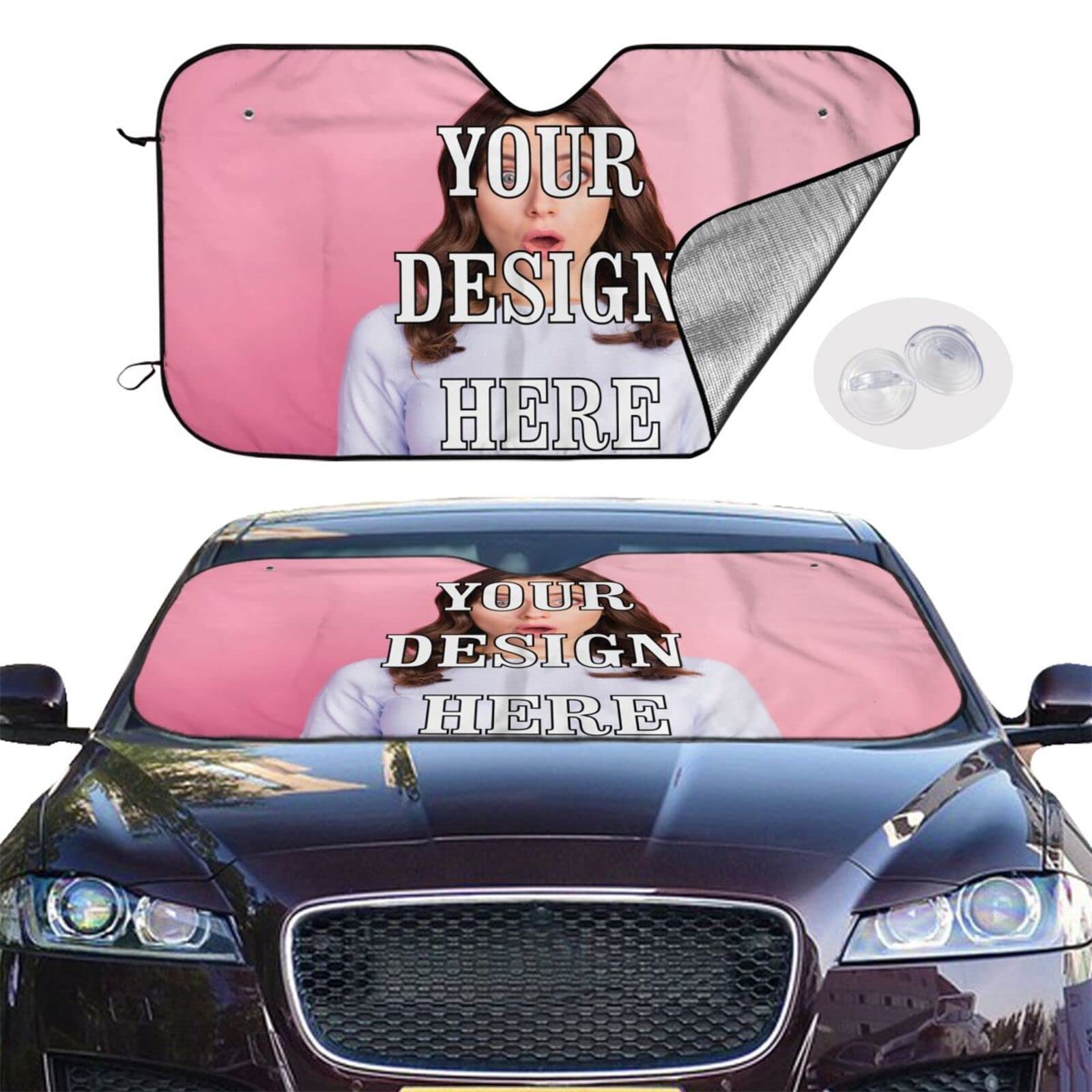 Amazon.com: Custom Car Sun Visor,Personalized Windshield Sunshade ...