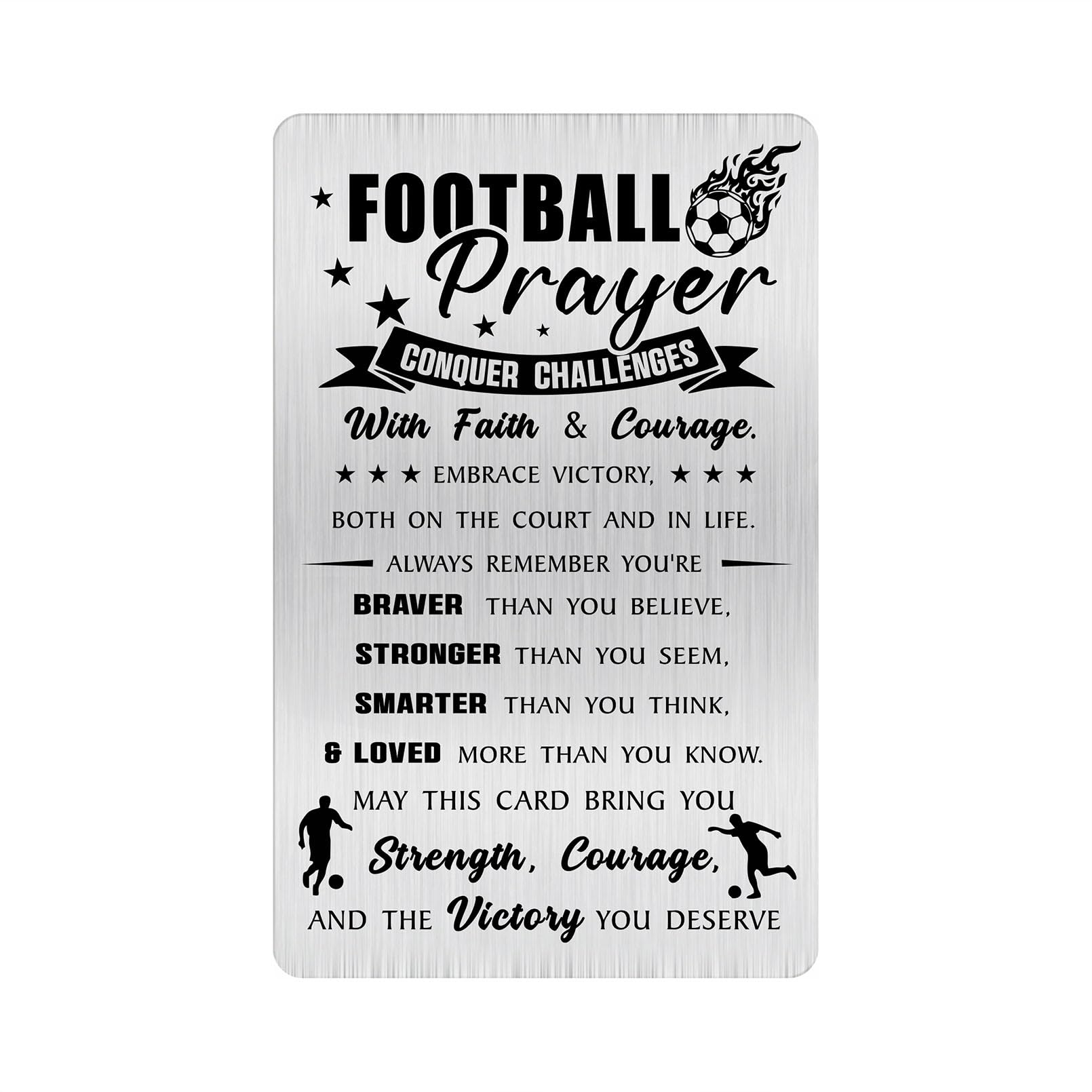 Alotozo Football Prayer Cards - Prayer Gifts for Football Players ...